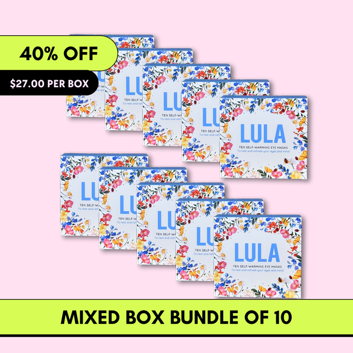 BUNDLE OF TEN: 10 MIXED BOX (100 EYE MASKS)